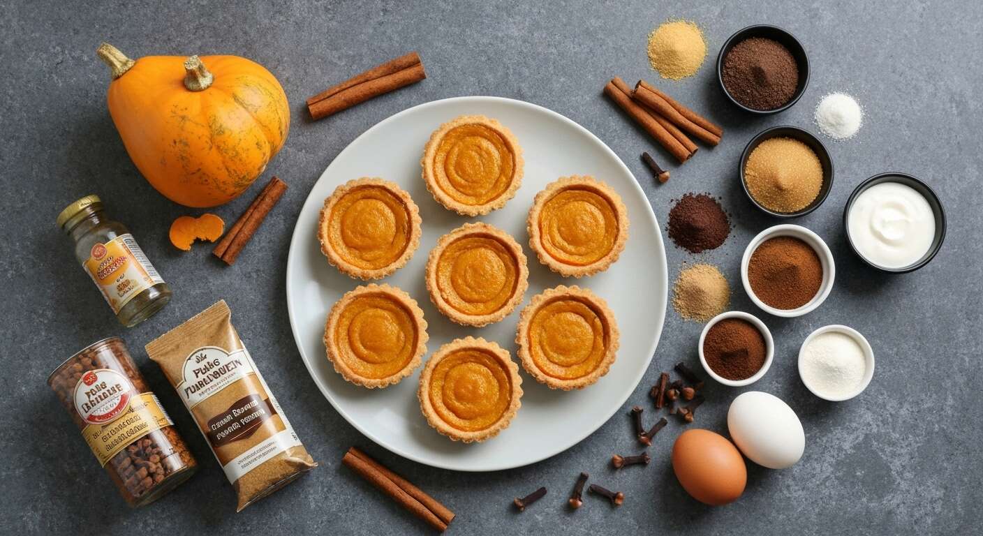 Mini tartes citrouilles joyeuses et délicieuses pour Halloween